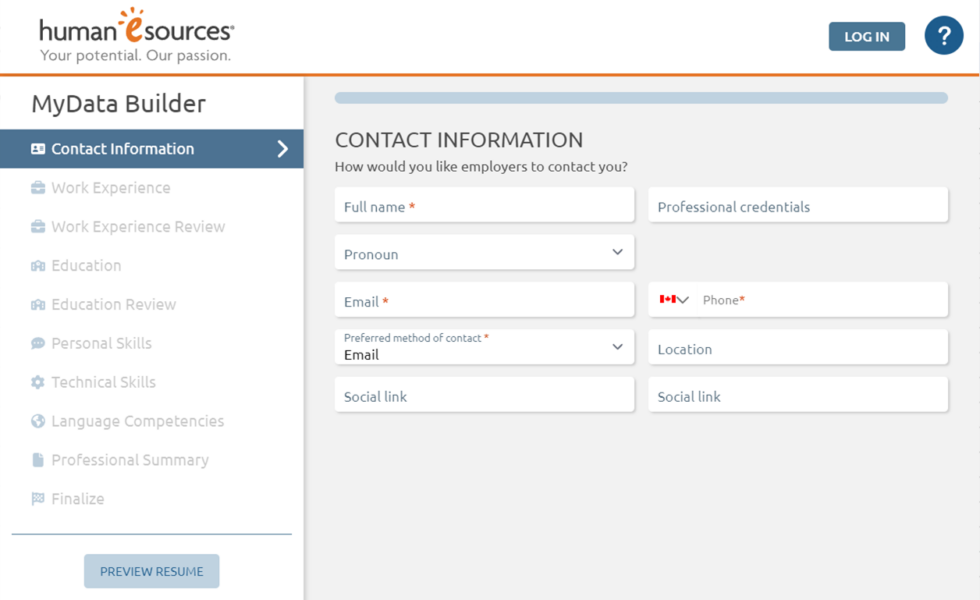 Human eSources resumes and education solutions - Human eSources