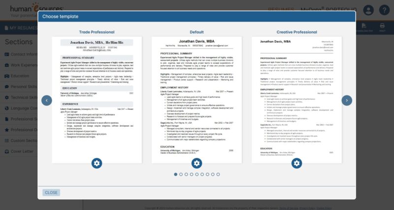 resume-design-templates - Human eSources