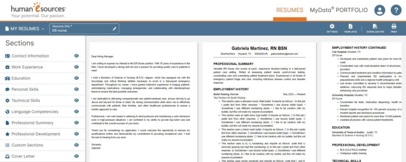 resumes-section-top - Human eSources